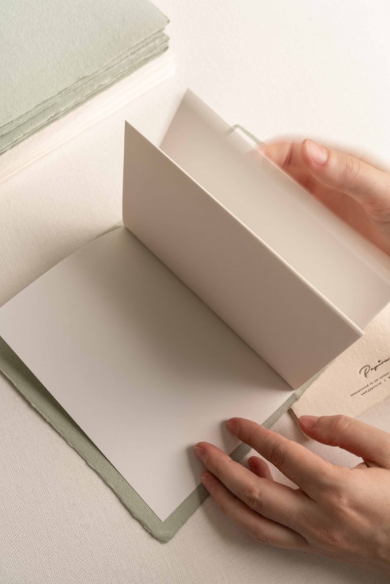 NOTEBOOK - embossed notebook on handmade paper