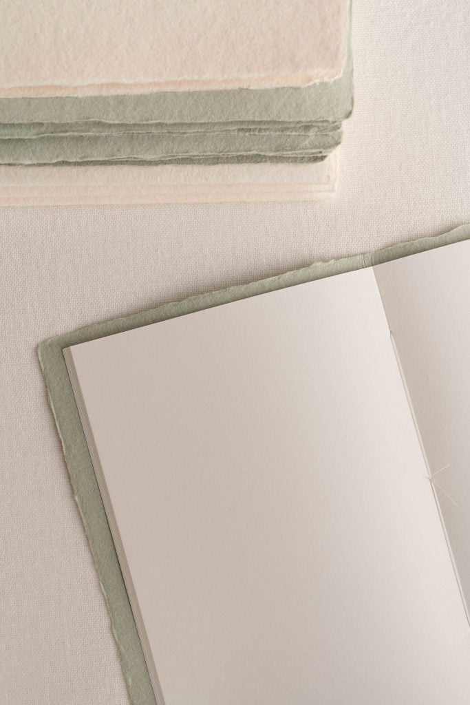 NOTEBOOK - embossed notebook on handmade paper